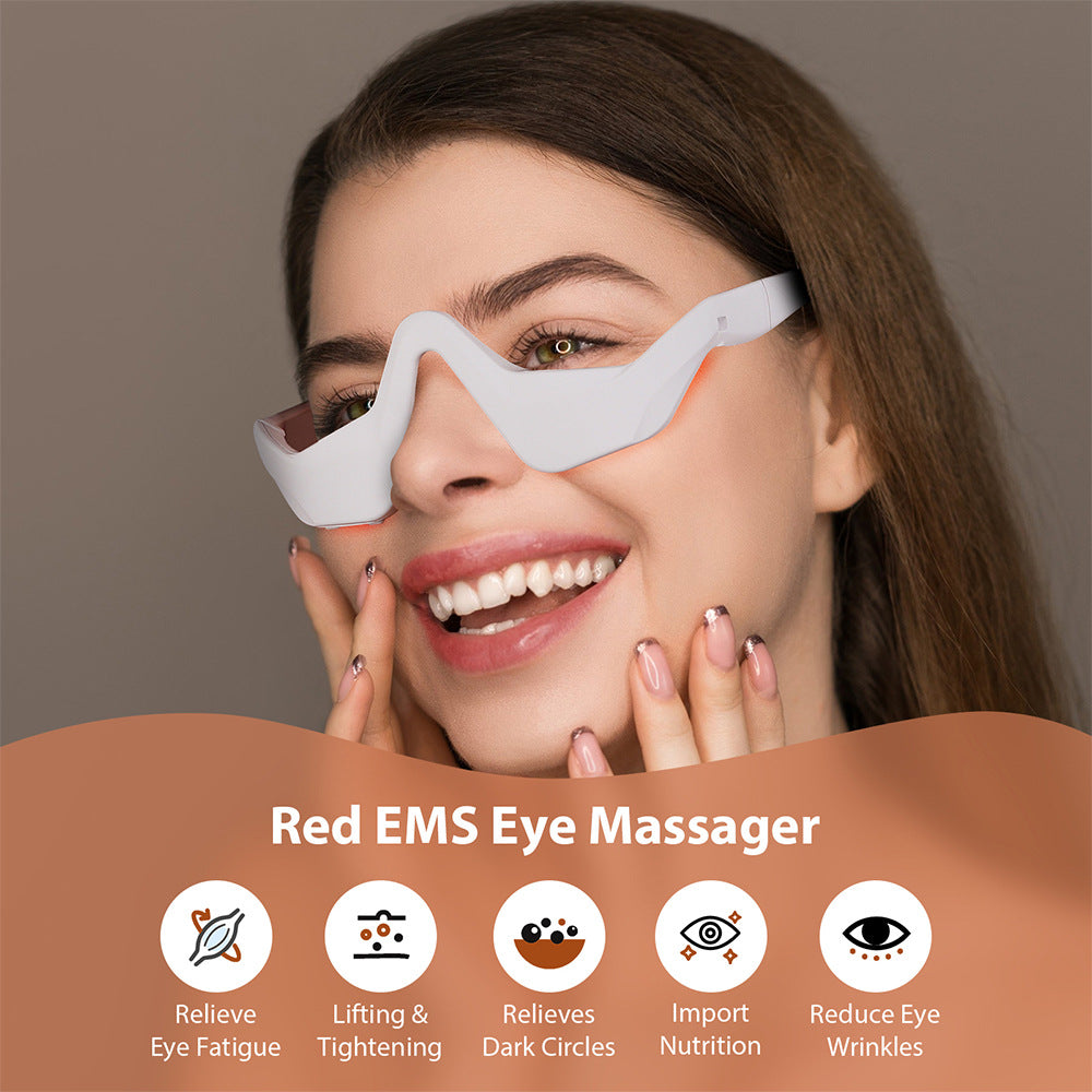 EMS Eye Beauty Massager Red Light Therapy Dark Circle Reduction – Atom ...