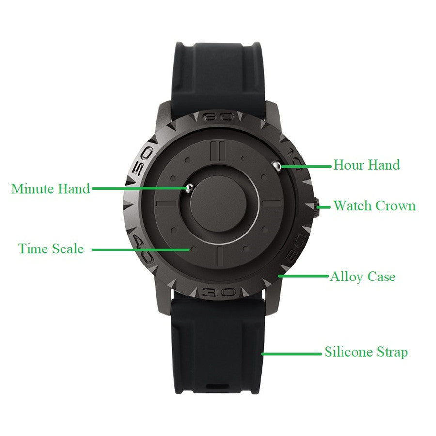 Men's Magnetic Quartz Wristwatch – Luxury Design with Modern Features ...