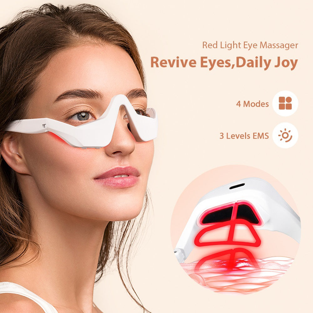 EMS Eye Beauty Massager Red Light Therapy Dark Circle Reduction – Atom ...