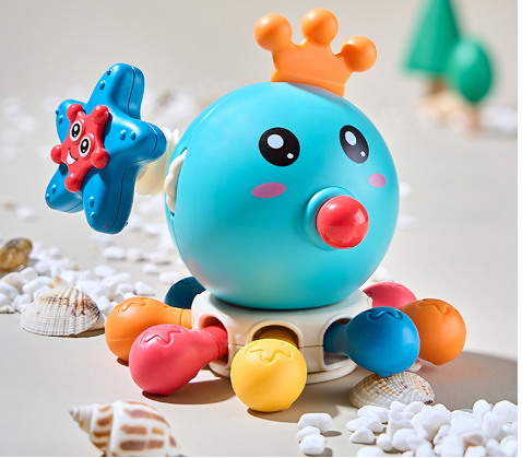 Baby Spinning Octopus Enlightening Wisdom Spinning Baby Toys – Atom Oracle