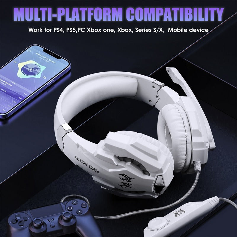 Wired Gaming Headset – Over-Ear Headphones for Esports & PC Gaming ...