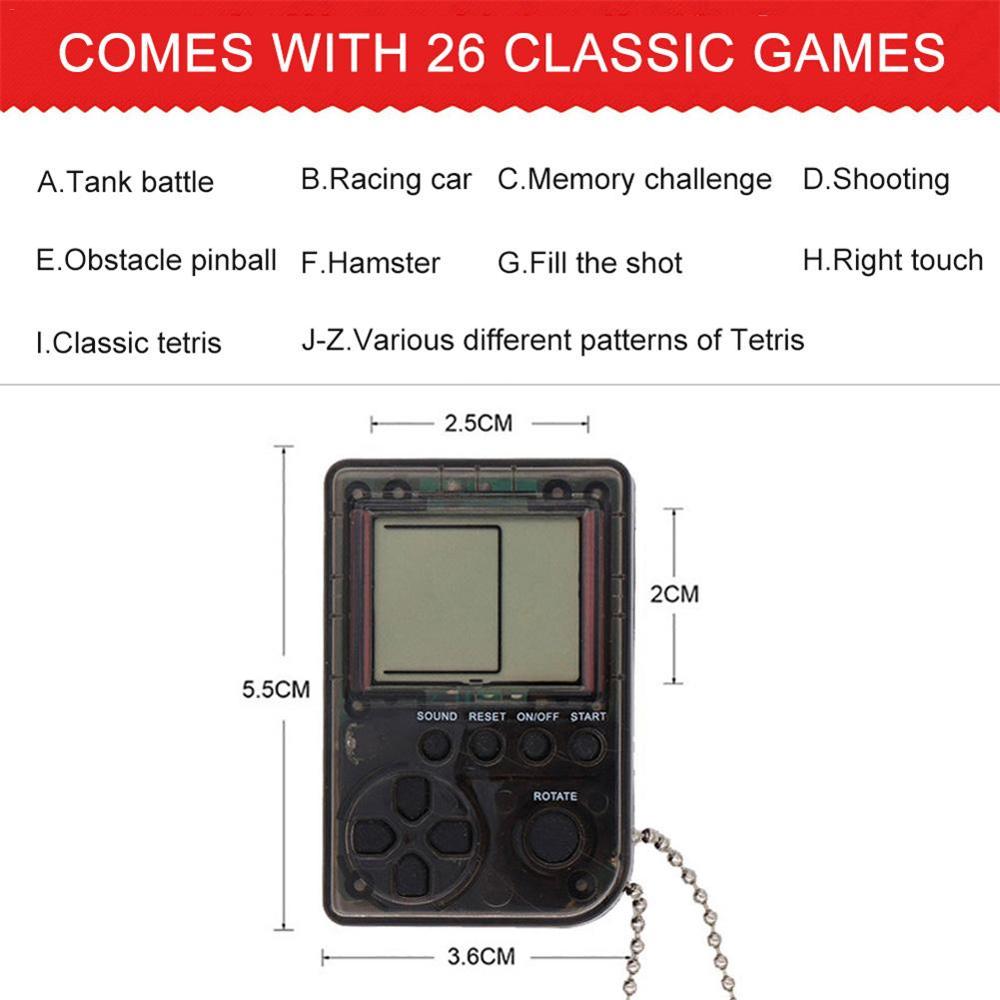 Mini Handheld Nostalgic Game Console Tetris Video Game for Kids – Atom ...
