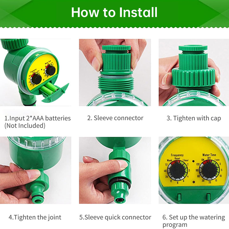 Automatic Garden Hose with Built-in Electronic Irrigation Timer – Atom ...