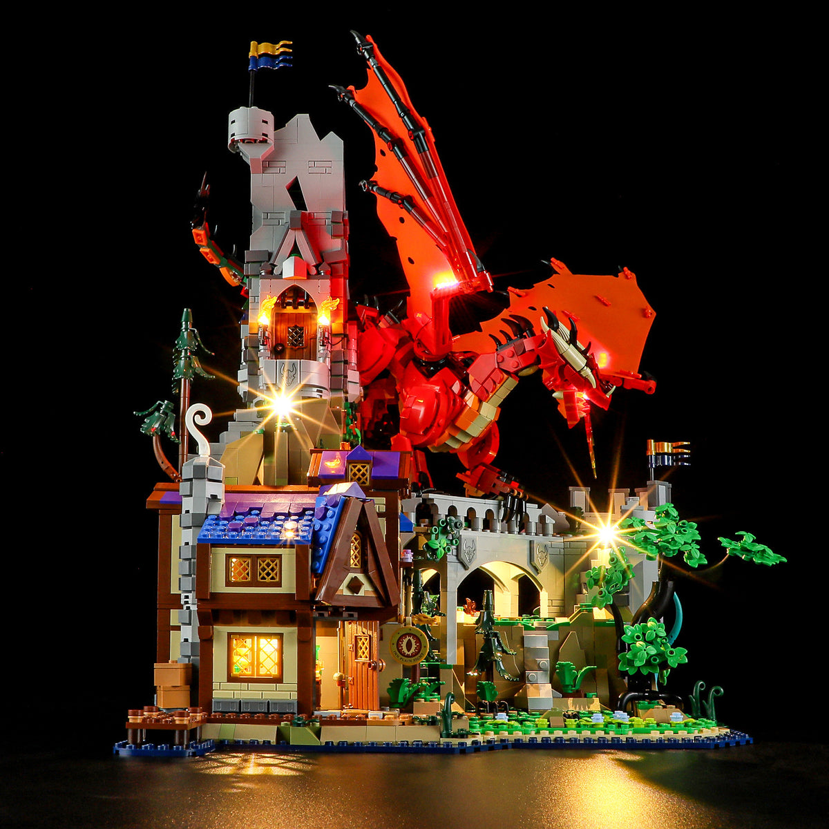 Red Dragon LED Display Lighting for Dungeon & Dragon Block Toys – Atom ...