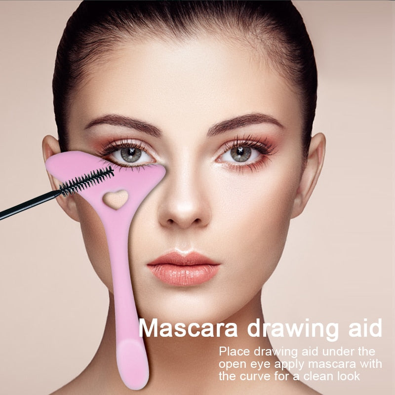 Silicone Eyeliner Marscara Lipstick Wearing Aid Face Mask Applicator ...