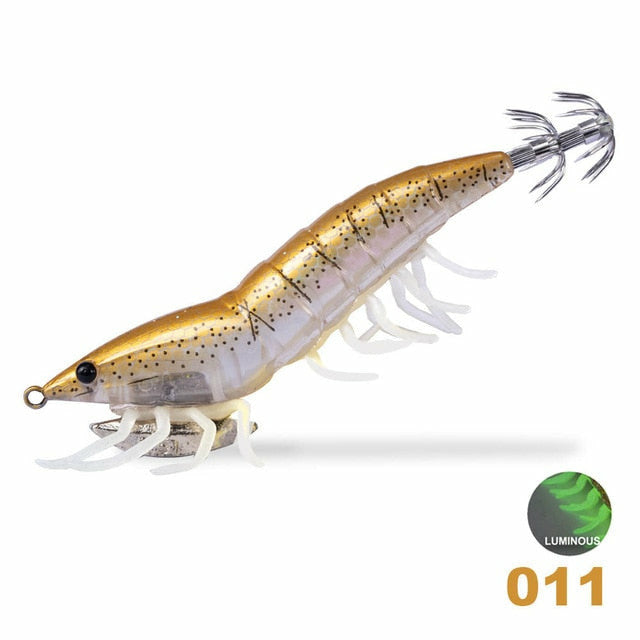 Squid Shrimp Lure Premium Fishing Jig for Squid, Octopus & Cuttlefish ...