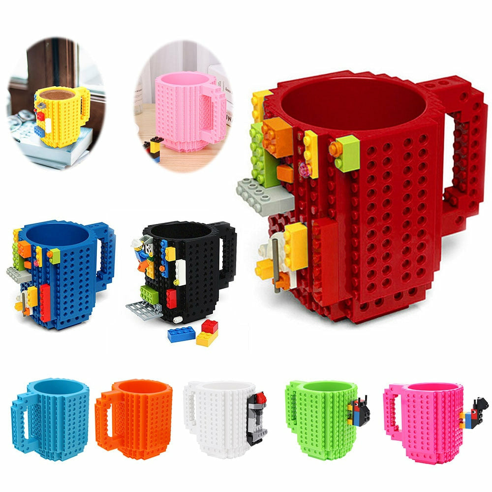 350ml Creative Lego Coffee Mug Kids Adult Cutlery Cups | Atom Oracle