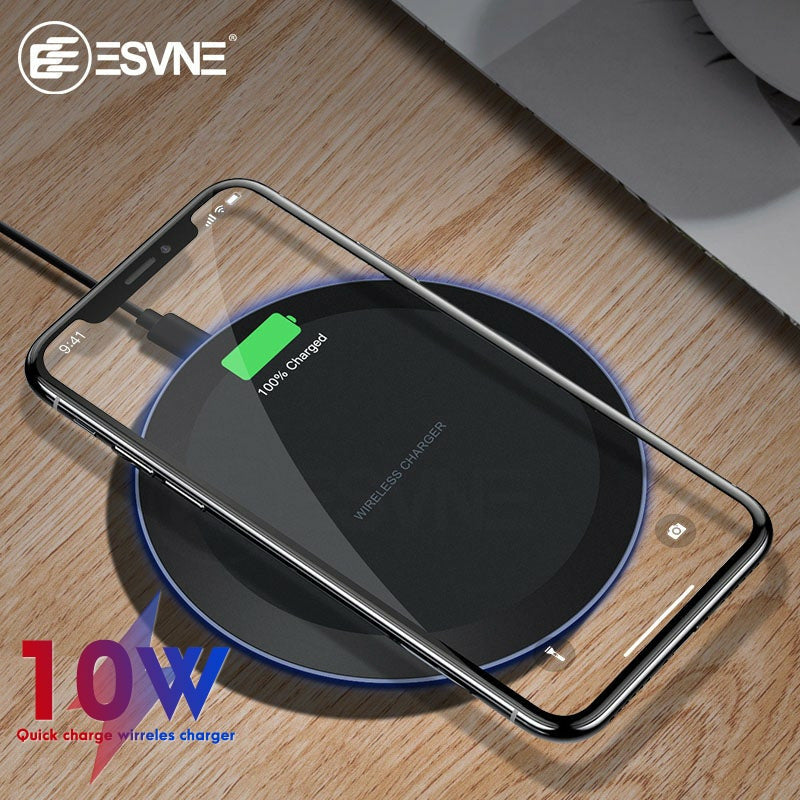 Qi 10W Wireless Fast Charging Pad All Devices Compatible | Atom Oracle