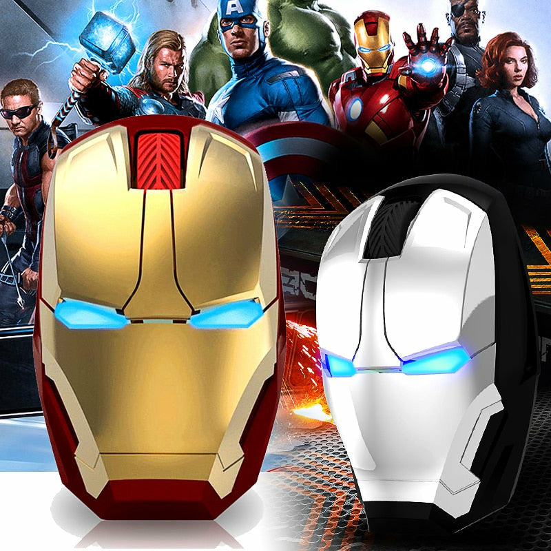 Wireless Iron Man Gaming Mouse Silent Click Button Mice – Atom Oracle