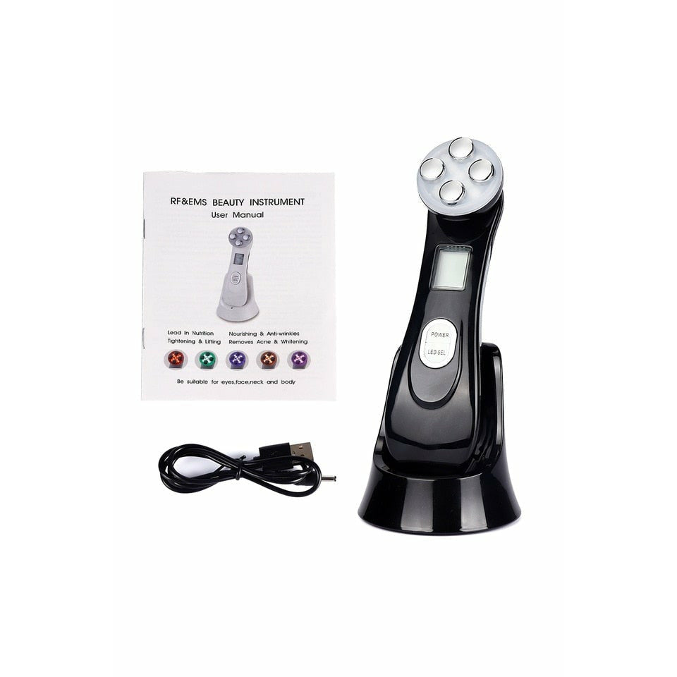 5-in-1 RF EMS LED Photon Skin Tightening Device – Instant Wrinkle ...