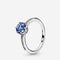 925 Sterling Silver Rose-Gold Princess Tiara Sparkling Rings Jewelry ...