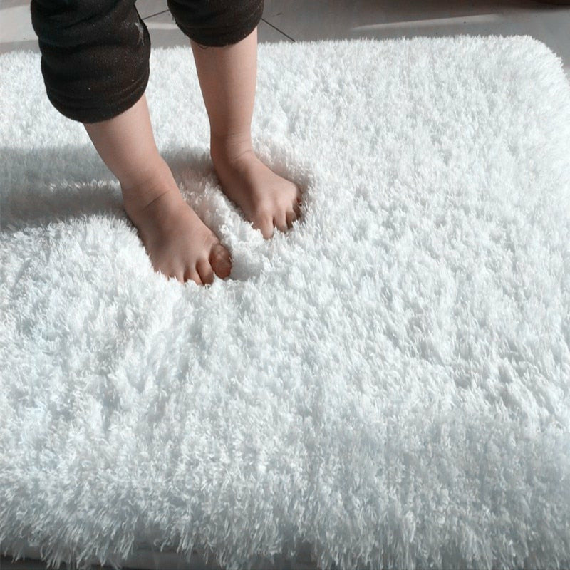 Fluffy Carpet Rug Large Size Rectangle Plush Anti-Slip Soft Carpet Mat ...