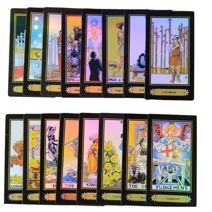 Tarot Deck Set Future Telling 78 Cards Set English Version Card Games ...