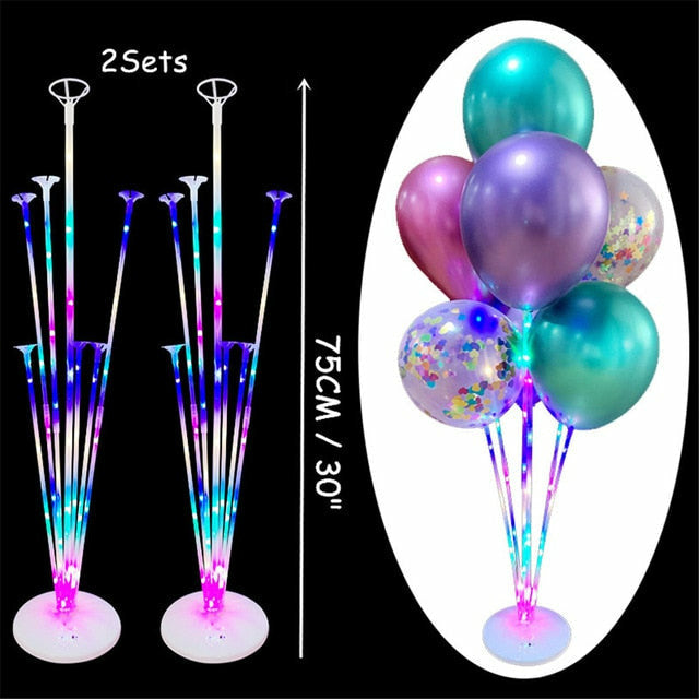Balloon Stand Set 7/19-Tier Confetti Balloons Birthdays Weddings Party ...