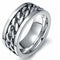8MM Titanium Steel Rotating Chain Ring Punk Style Unisesx Ring Jewelry ...