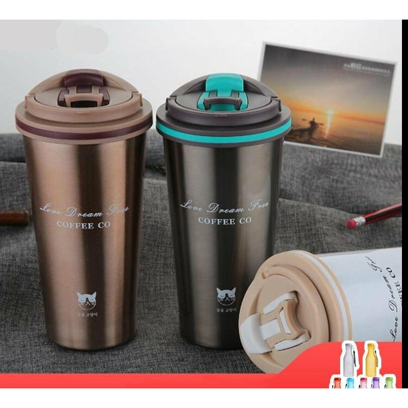 Thermos Mug Coffee Cup With Lid Seal Stainless Steel Vacuum Flasks ...