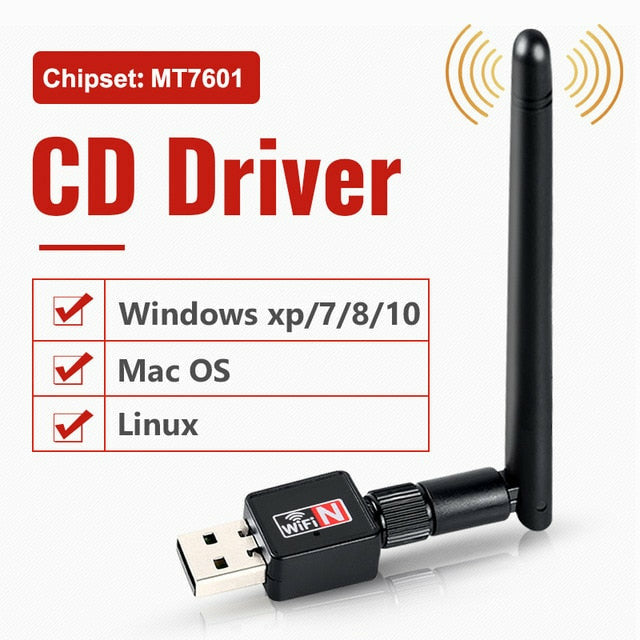 USB Wifi Adapter Antenna USB Ethernet Wifi Dongle MT7601 Driver – Atom Oracle