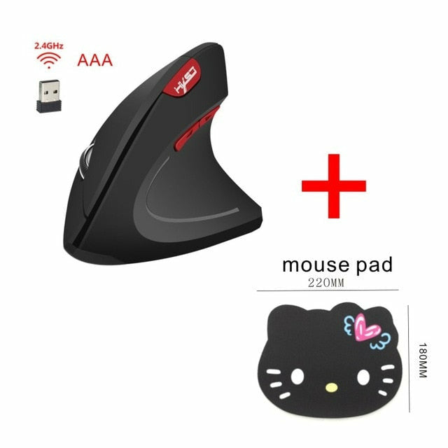 Vertical Ergonomic Wireless Mouse Rechargeable Gaming Bluetooth Mouse ...