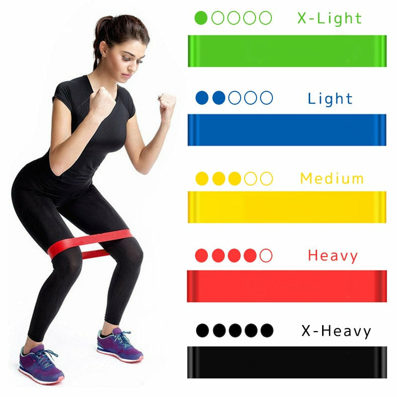 Yoga Resistance Rubber Bands Strength Training Fitness Crossfit Bands ...
