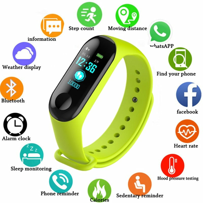 Wristwatch Fitness Smart Sports Bracelet Running Fitness Tracker – Atom ...