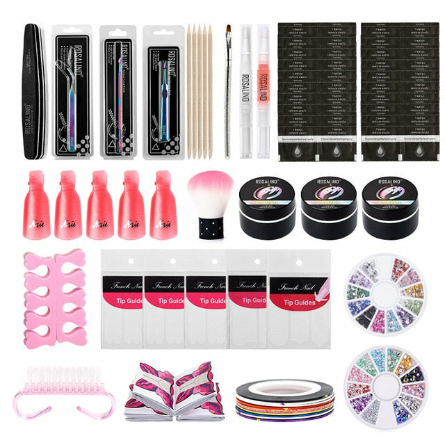 ROSALIND Poly Nail Gel Kit Set Manicure Professional Tool Kit – Atom Oracle