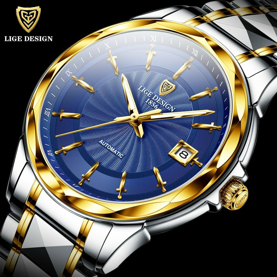 Men Wrist Watches LIGE Original Brand Luxury Tungsten Watches – Atom Oracle