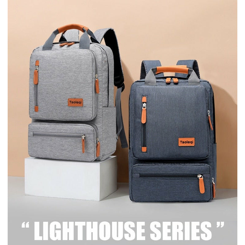 Casual Business Laptop Bag Waterproof Oxford Cloth Travel Backpack ...