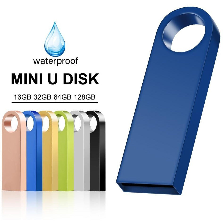 Metal Memoria USB Flash Drive 8/16/32/64/128GB Waterproof Pen Drive ...