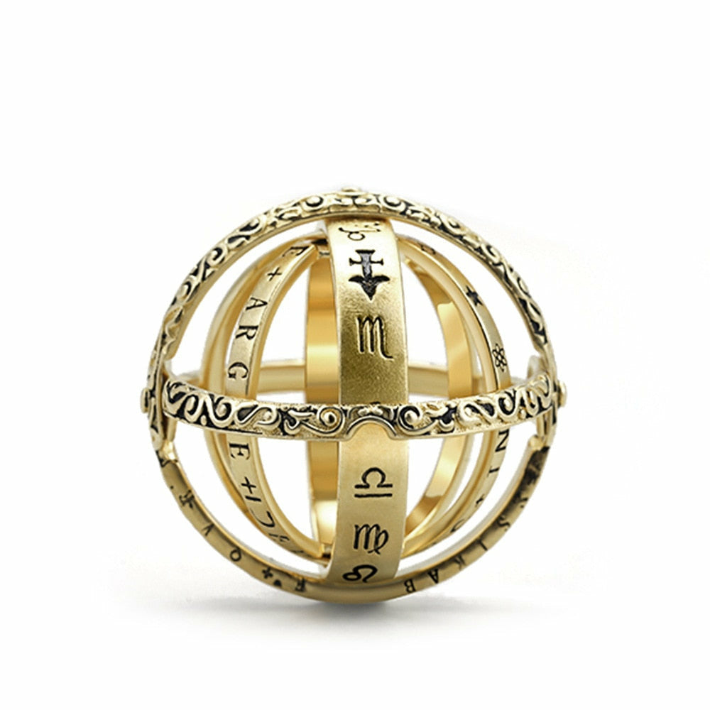 Vintage Astronomical Ball Rings Creative Complex Rotating Cosmic Ring ...
