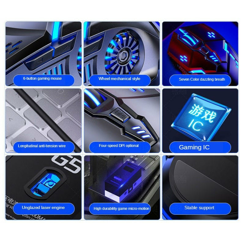 Atom Oracle Gaming Mouse Desktop Laptop Universal Silent Mouse