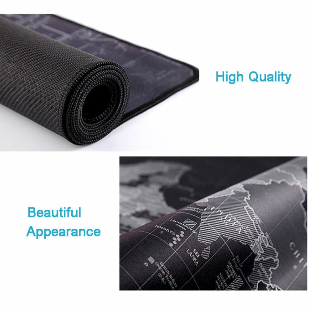 Gaming Mouse Pad Large Computer Mat Carved World Map Keyboard Mat ...