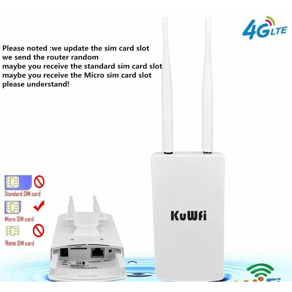 Waterproof 4G CPE Router 150Mbps CAT4 LTE Routers 4G SIM WiFi Router ...