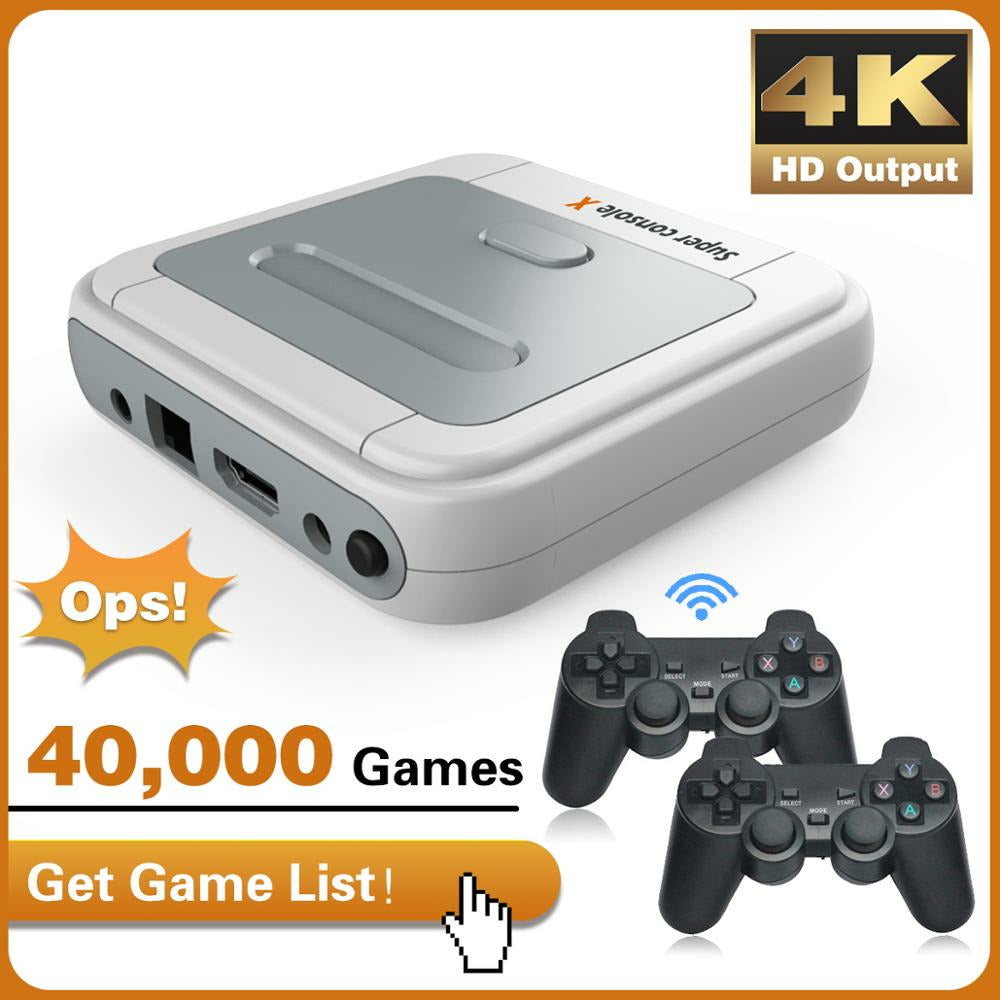 Retro Game Console Pre-installed 40000 Games 4K HDMI TV/Gaming Console ...