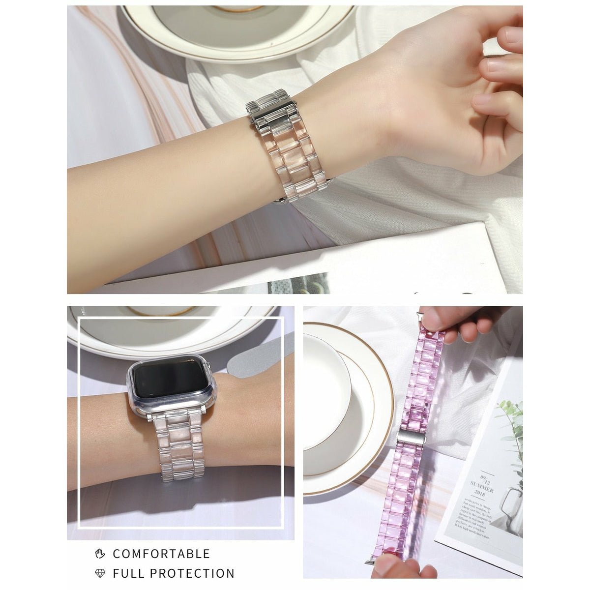 Apple Watch Band Strap Transparent Bracelet 38mm 40mm 42mm 44mm Strap ...