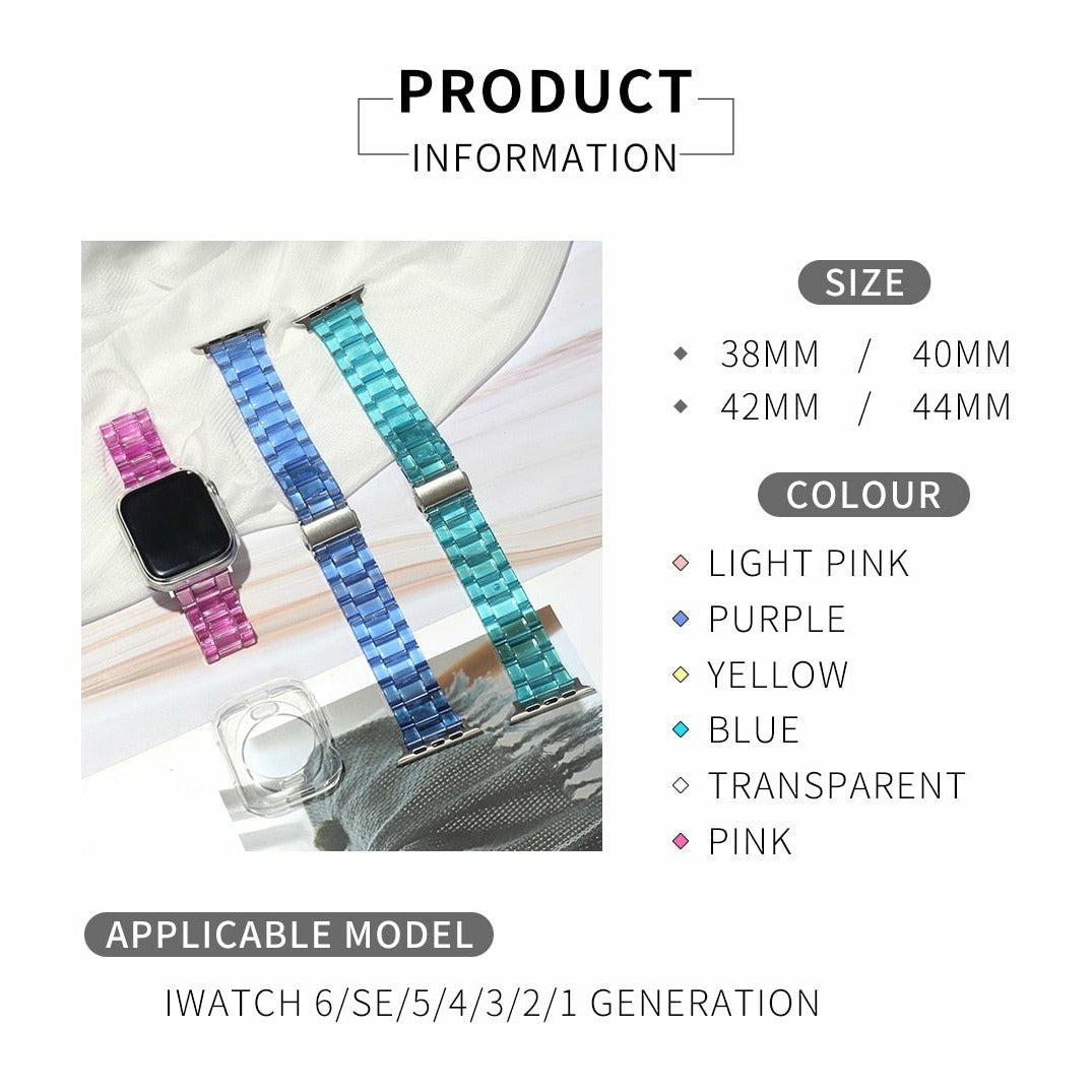 Apple Watch Band Strap Transparent Bracelet 38mm 40mm 42mm 44mm Strap ...