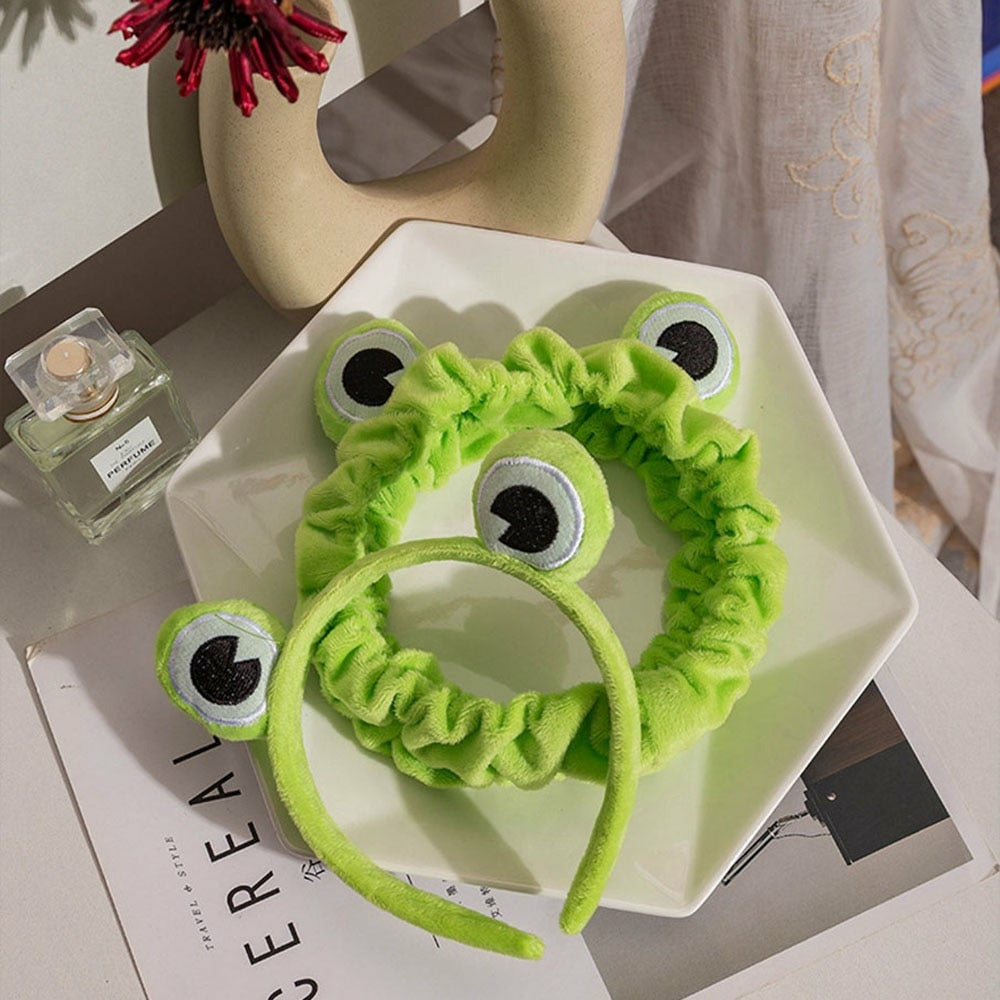 Funny Frog Headband Wide-Brimmed Cute Girls Elastic Hair Bands – Atom ...