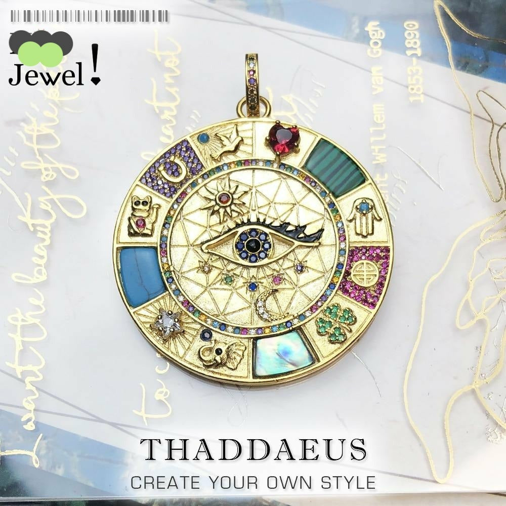 Pendant Amulet Magical Lucky Symbol Gold Coated Sterling Silver Jewelry ...