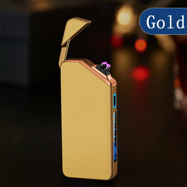 Dual ARC Electric Lighter USB Rechargeable Windproof Flameless Lighter ...