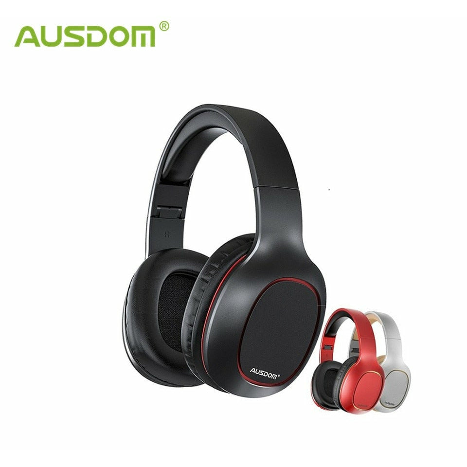 Wireless Headset Over-Ear Bluetooth 5.0 Stereo Foldable Headphones ...