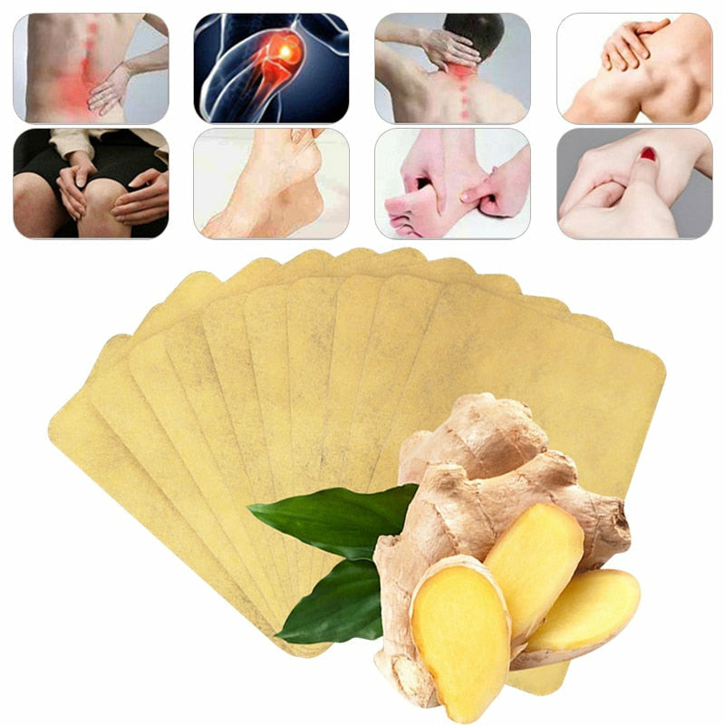 10 pcs Ginger Back Pain Patch Body Warmer Sticker Self Heating Patch ...