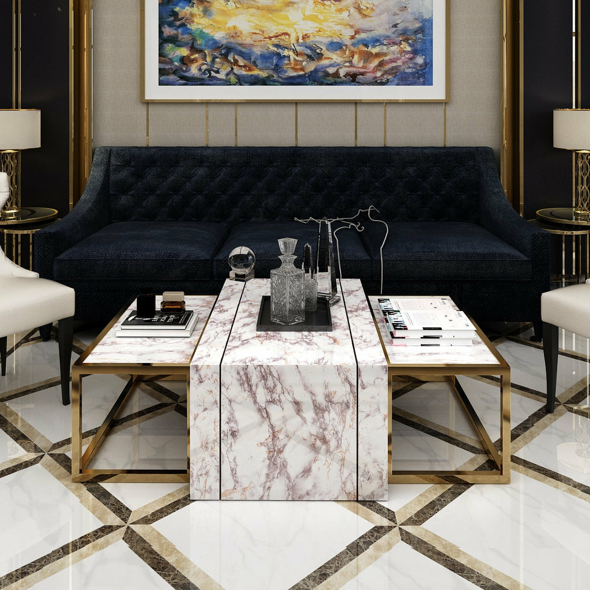 Waterproof Marble Design Self Adhesive Sticker Kitchen Home Decoration ...