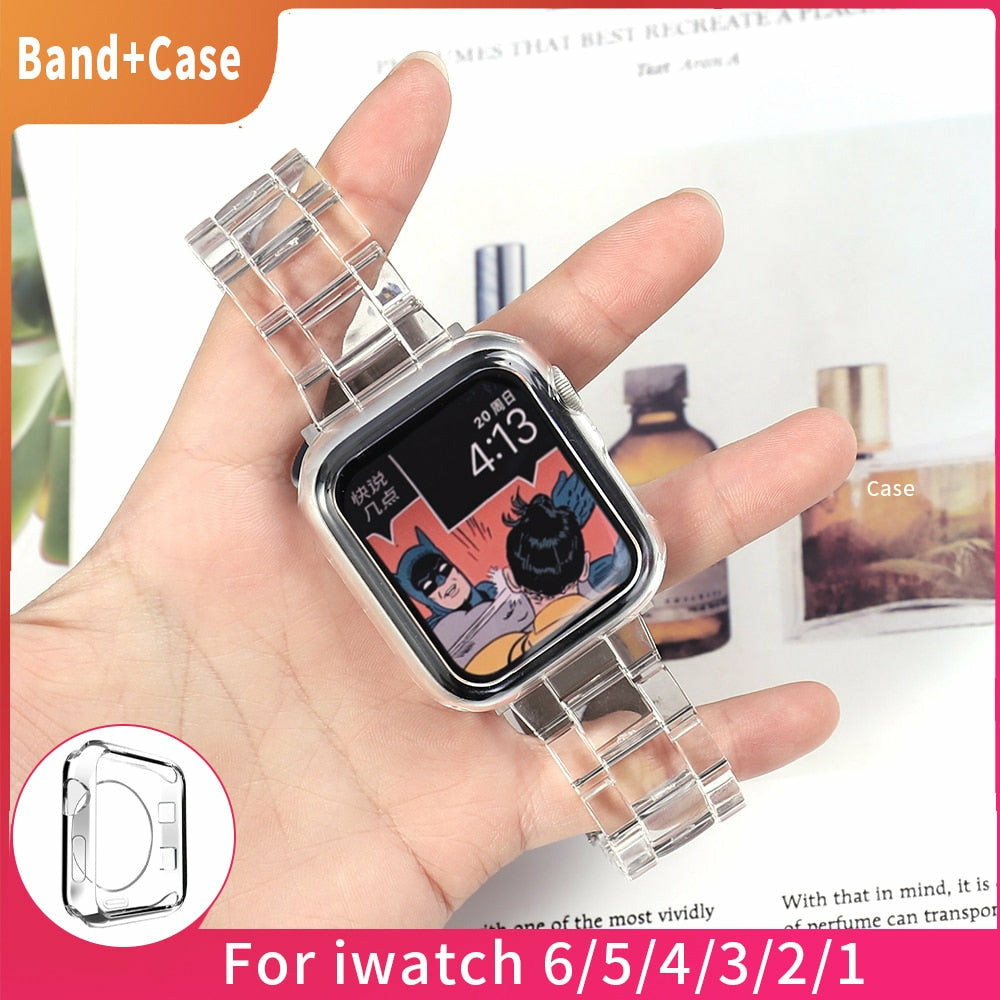 Apple Watch Band Strap Transparent Bracelet 38mm 40mm 42mm 44mm Strap ...
