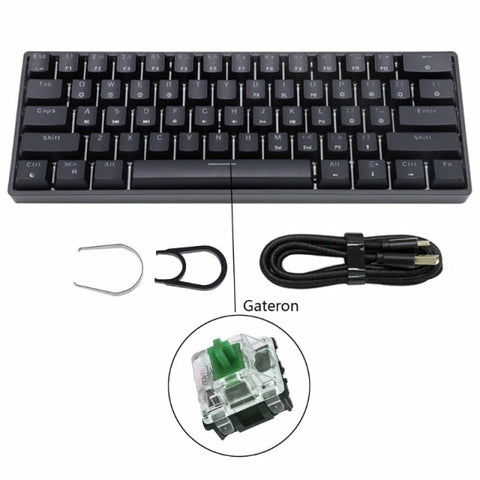 GK61 61 Key Mechanical Keyboard USB Wired LED Backlit Gaming Keyboard ...