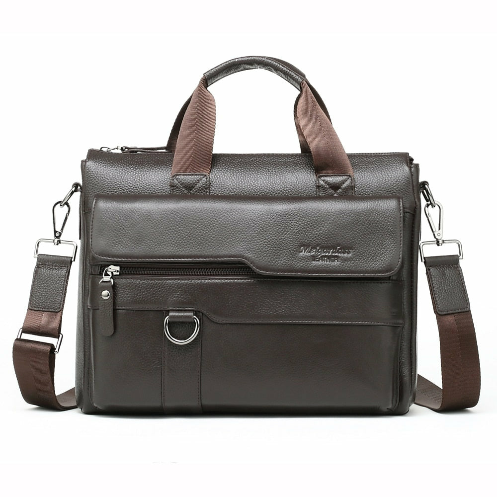 Genuine Leather Business Class Men Briefcase Office Bags - Atom Oracle